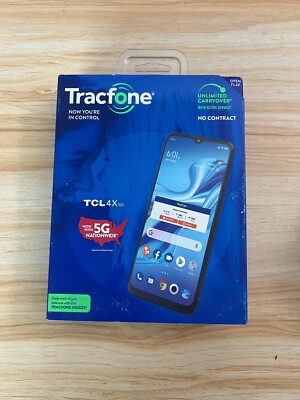 TCL 4X 5G (T601DL) 64GB -Black (TracFone) Smartphone | eBay