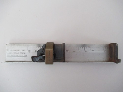 Cornerstone Vintage Letterpress Composing Stick | eBay