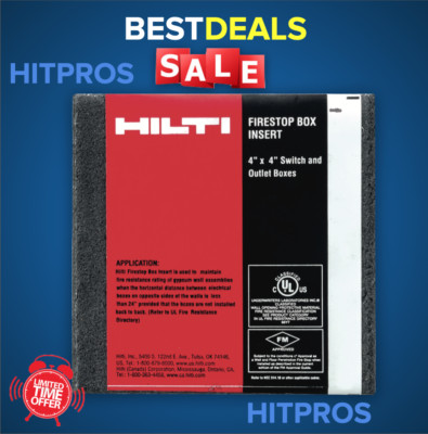 HILTI Firestop box insert 2" x 4", 50 PACK, NEW, FAST SHIPPING | eBay