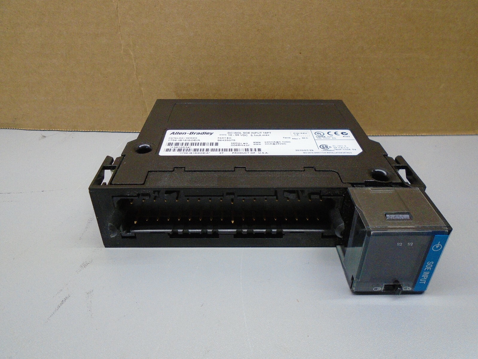 1756-IB16ISOE Allen Bradley DC Isolated SOE Input Module 1756-IB16IS0E ...