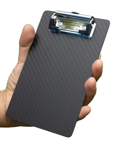 Carbon Fiber Mini Clipboard 4X6,Small Clip Boards A6 Memo Size with 304 ...