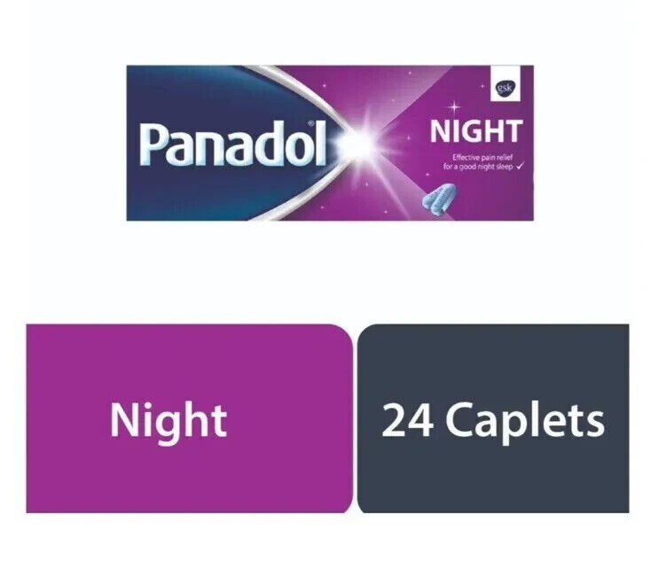 Panadol Night 24 Tablets provides night time relief Headaches | eBay