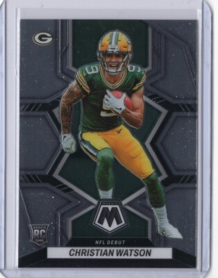 2022 Panini Mosaic Christian Watson Rookie Card RC #327 Packers | eBay