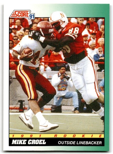 1991 Score Mike Croel Rookie Nebraska Cornhuskers #315 | eBay