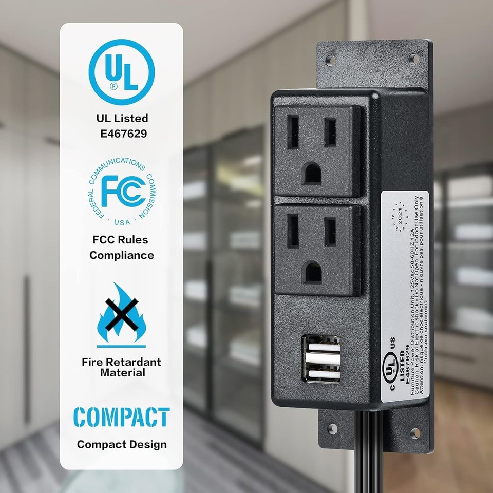 Gun Safe Power Outlet Kit, Gun Safe Accessory Electrical Outlet with ...