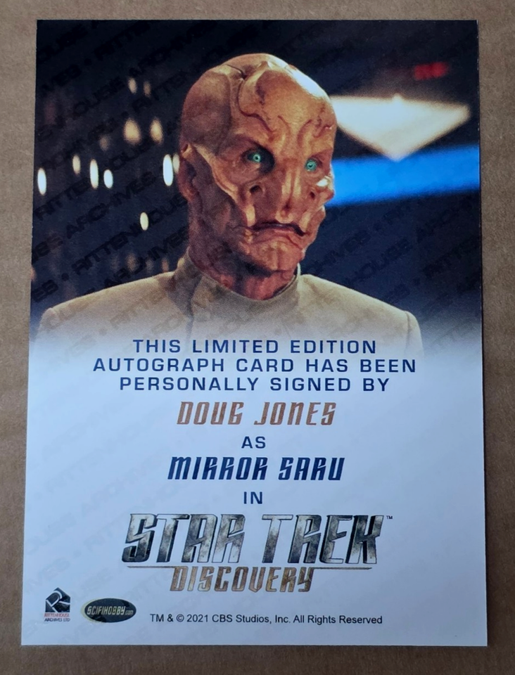 Star Trek Discovery Season 3 Doug Jones as Mirror Saru FB Autograph | eBay