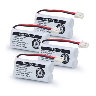 4pcs Battery Packs BT162342 BT183342 BT166342 for Vtech AT&T Home ...