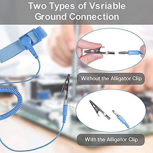 Grounding Outlet Plug with Anti-static Wrist Strap and Grounding Wire ...