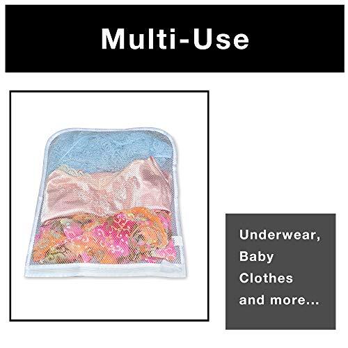 Wash Bag w/ Safety Zipper - Washing Machine Safe - Fine Mesh Nylon ...