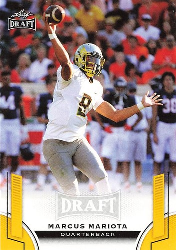 Marcus Mariota 2015 Leaf Draft #80 Oregon Ducks | eBay