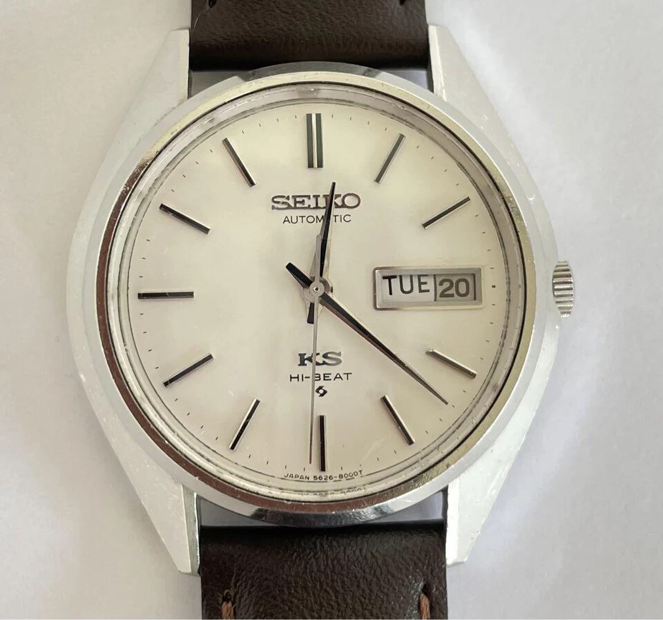 King Seiko 56KS Hi-Beat Automatic Watch Day Date Whit… - Gem
