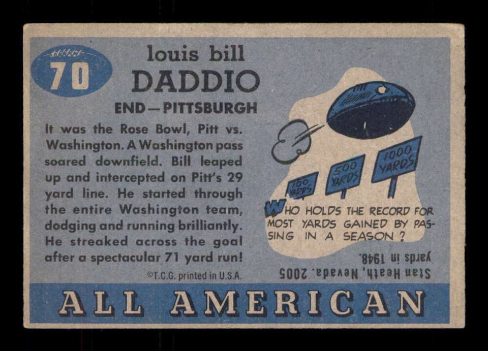 1955 Topps #70 Bill Daddio RC VG/VGEX X2916444 | eBay