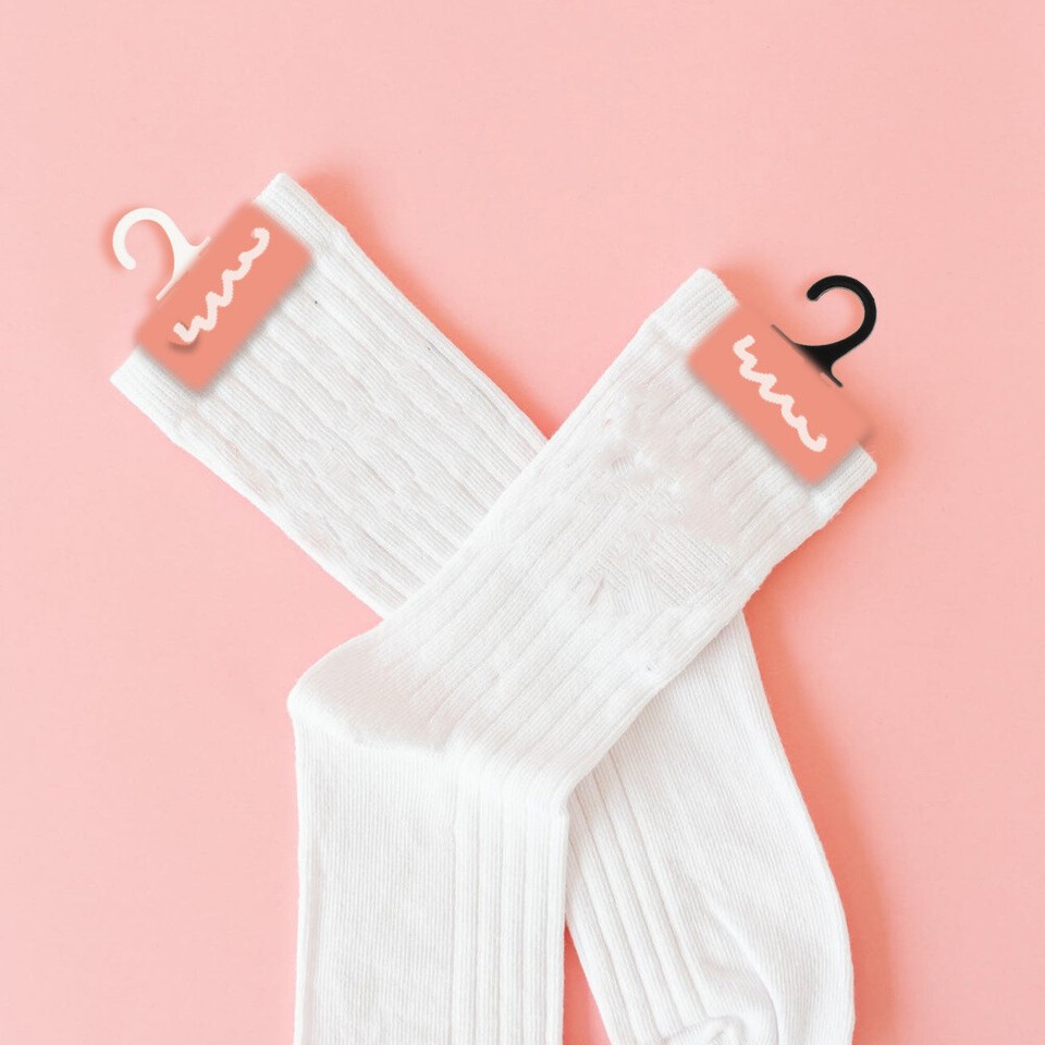 400PCS Hooks Retail Display Hanger Sock Display Hooks Sock Hanging Rack ...