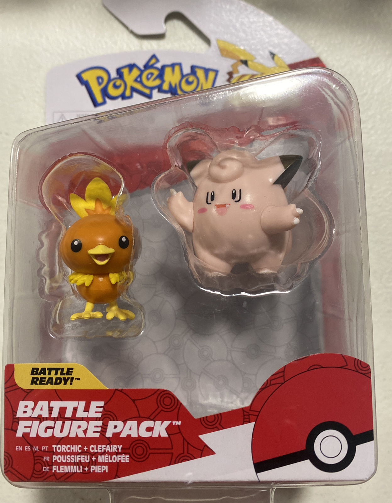 Pokémon TORCHIC & CLEFAIRY Battle Action Figure Set - 2 Pack 2022 NIP ...
