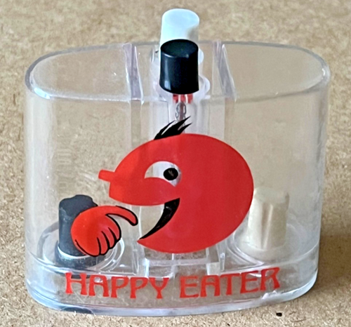 Vintage 1970s "Happy Eater" Salt & Pepper Dispenser. Good Working Order ...