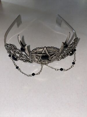 Dark Witch Tiara By Spirit Halloween. Goth Halloween Costume. Pagan ...
