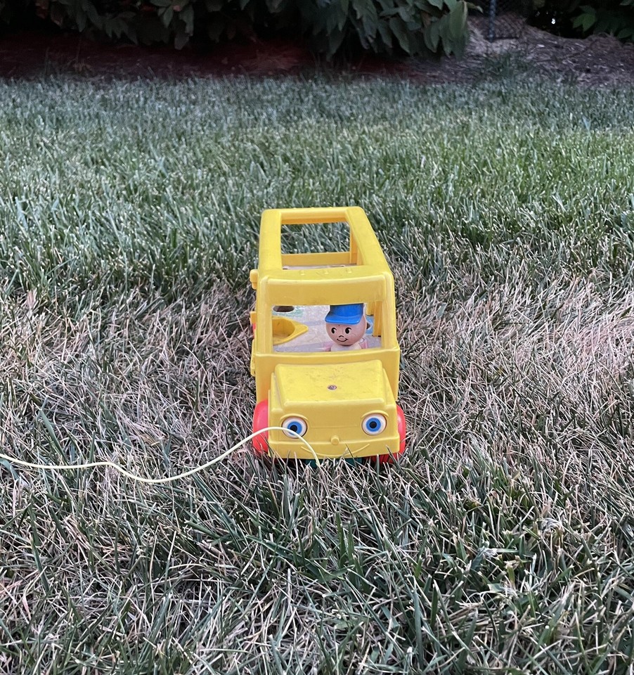 Vintage Fisher Price Little People School Bus 192 | eBay