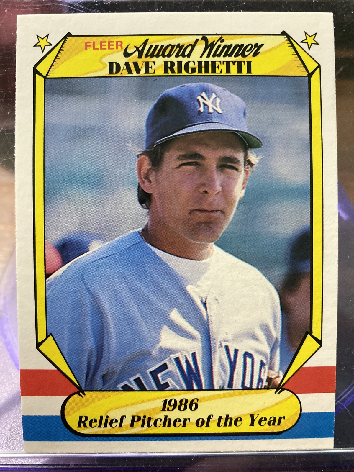 1987 Fleer Baseball Award Winners Dave Righetti #32 New York Yankees | eBay