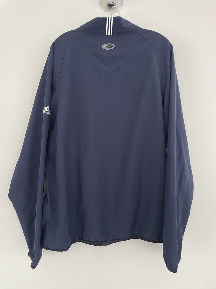 Adidas Men’s Large Climaproof Wind Golf/Running Pullover Navy Jacket | eBay