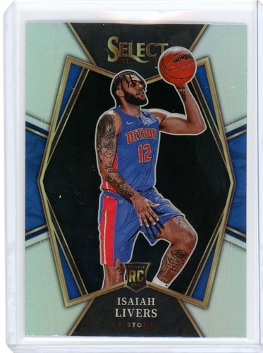 2021-22 Panini Select Isaiah Livers Silver Prizm Premier Level RC #160 ...