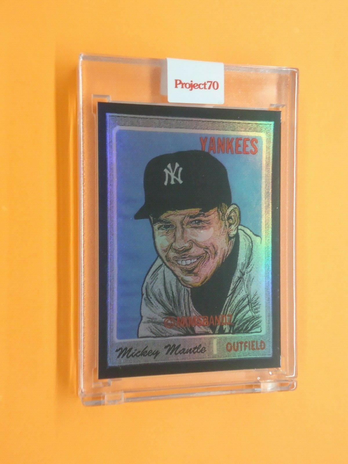 Mickey Mantle 2021 TOPPS PROJECT 70 Card #343 YANKEES ***RAINBOW FOIL ...