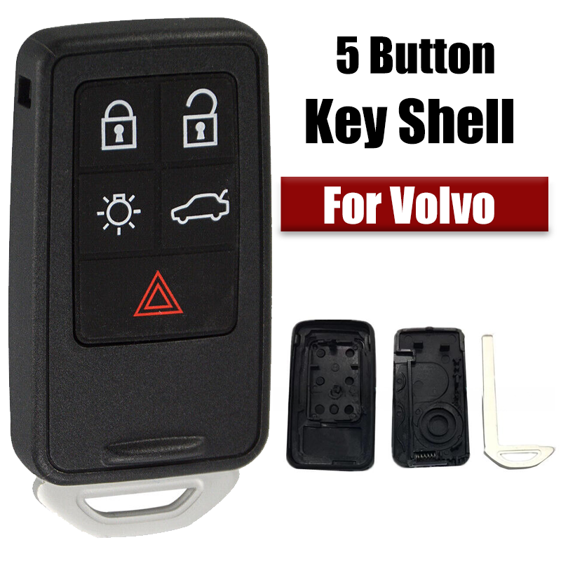 1 Pcs 5 Button Car Key Fob Shell Cover For Volvo V40 XC60 XC70 V70 V60 ...