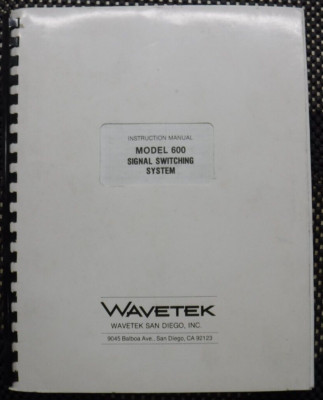 Wavetek- Model 600 Signal Switching System | eBay