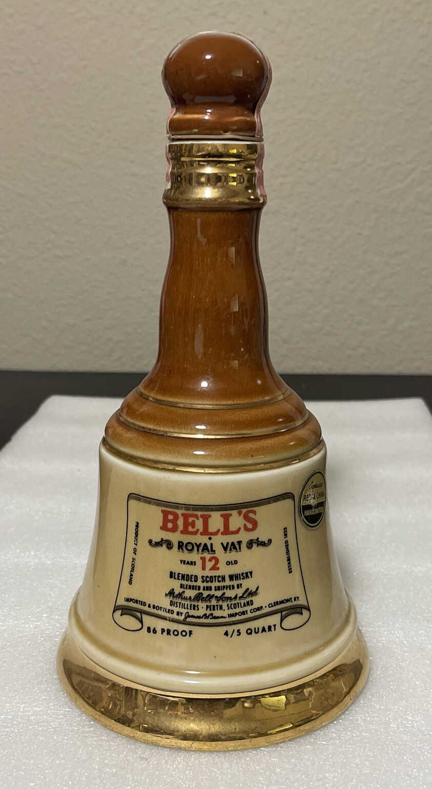 Vintage 1969 Bells Royal Vat 10.5” Whiskey Decanter Jim Beam Creation ...