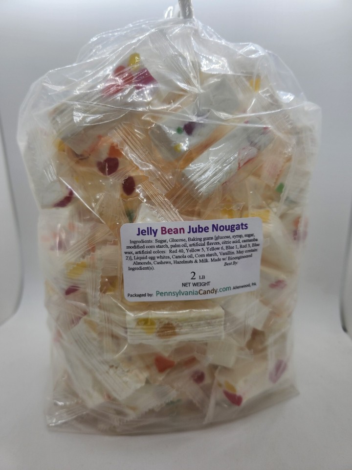 PA Candy 2 lb Jelly Bean JUBE NOUGATS Wrapped Candy JuJube Jubies Bulk | eBay