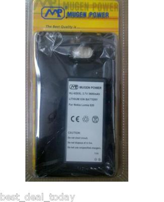 Mugen Power 3600mah Extended Life Battery+Door For Nokia Lumia 820 AT&T ...