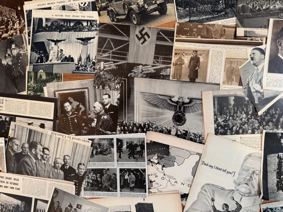 Adolph Hitler Germ WW2 +100 Orig Photo Clippings 1930-40s Picture Mag ...