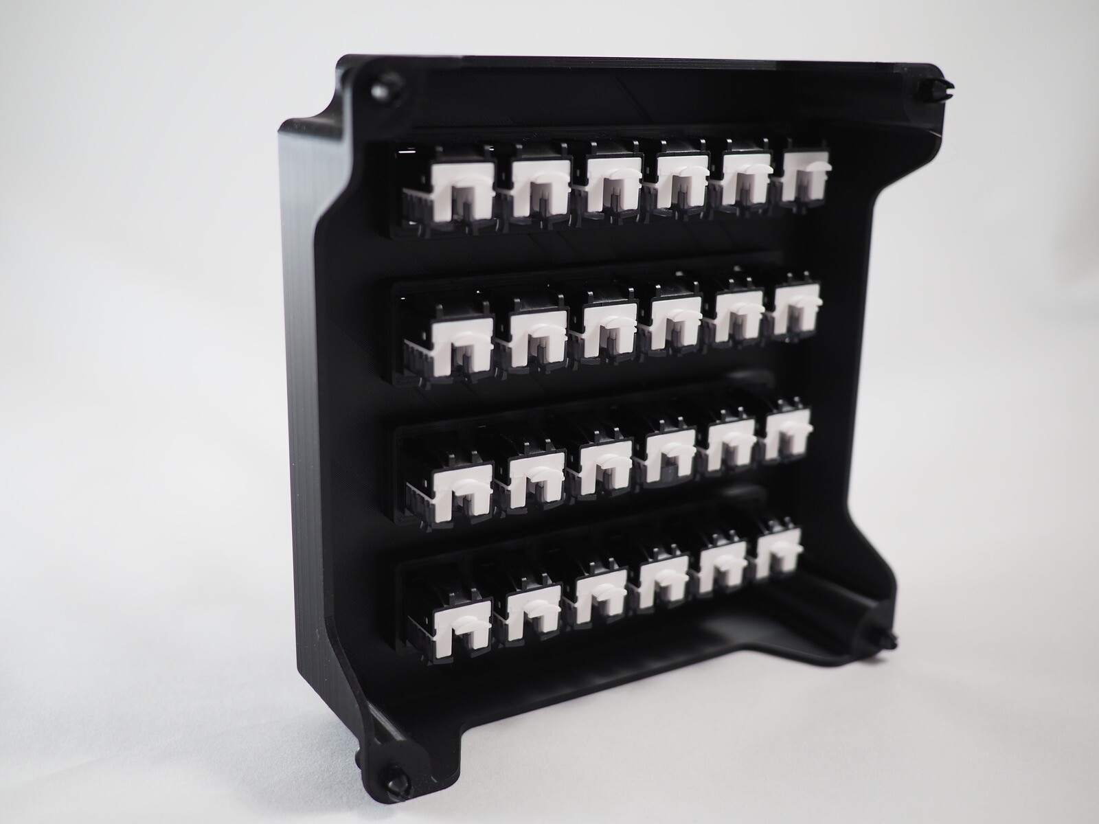 Patch Panel, 24-Port, Cat6 Keystone Jacks for Leviton Structured Media ...