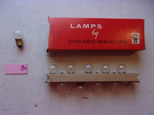 LOT OF 10 NEW IN BOX CHICAGO MINIATURE LAMPS 1224 CLEAR (152-1) | eBay