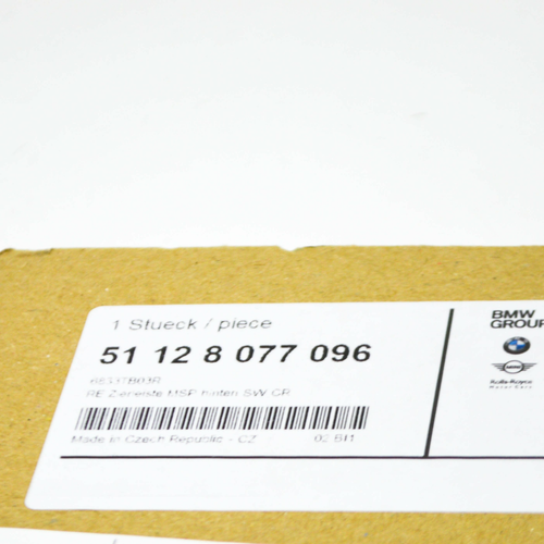 NEW BMW 7 G11 G12 REAR RIGHT BUMPER MOLDING TRIM 51128077096 8077096 ...