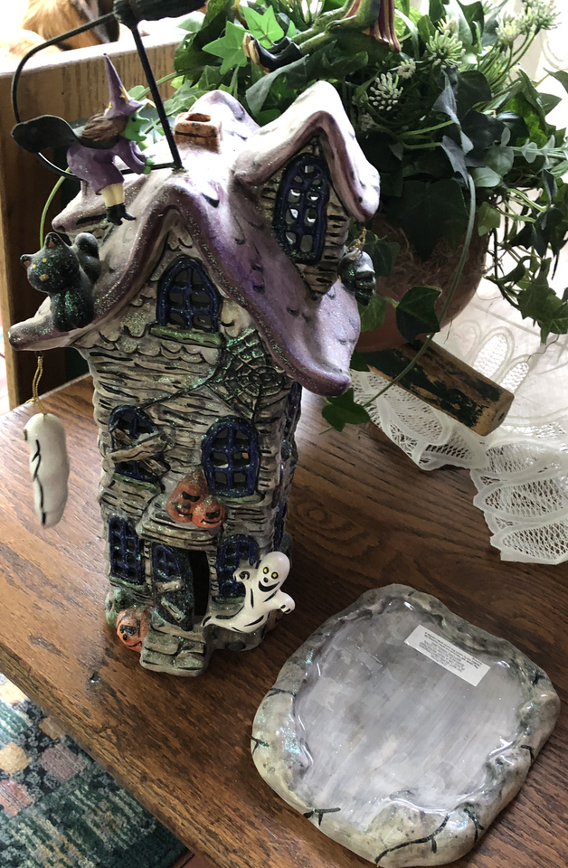 RUSS BERRIE - HALLOWEEN HAUNTED HOUSE CANDLE HOUSE | eBay