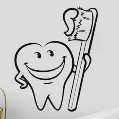 Tooth Teeth Sticker Dentist Decal Decals Poster Wall Decals Tooth And ...