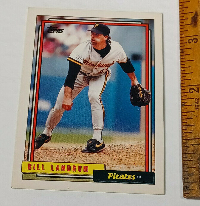 1992 661 Bill Landrum Pirates Topps Baseball Card MLB Rare Vintage | eBay