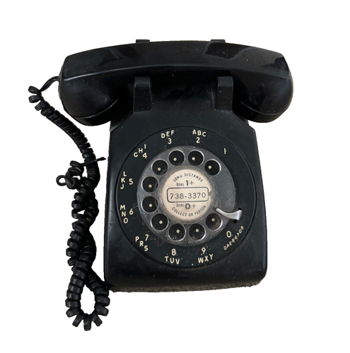 Vintage 1960s Black Rotary Dial Phone | eBay