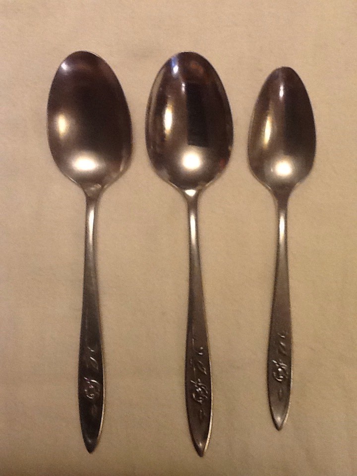 Oneida My Rose Pattern 1-Teaspoon 2 - 6 7/8" Community Stainless ...