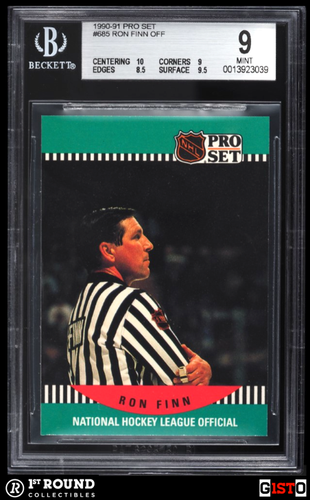 POP 1: Ron Finn RC BGS 9: 1990-91 Pro Set Rookie Card Gisto | eBay