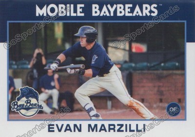 2016 Mobile BayBears Evan Marzilli RC Rookie Diamondbacks | eBay
