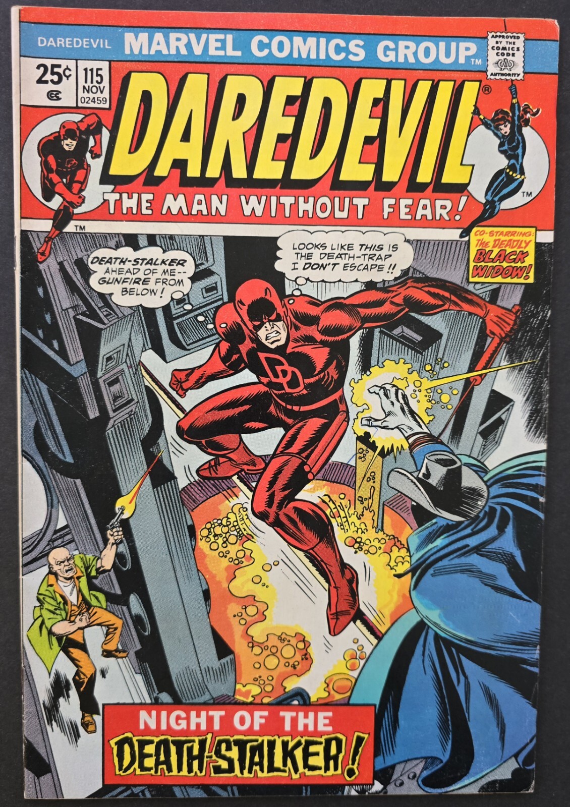 DAREDEVIL #115 COMIC BOOK (MARVEL,1974) BRONZE AGE "Death" of Death ...