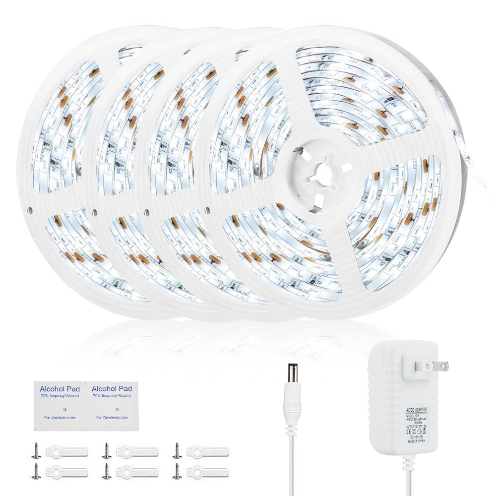 33FT Adjustable LED Strip Light 6500K 24V Light Strip Bluetooth Remote ...