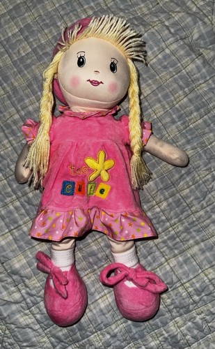 NIOBE SWEET CAKES 18 inch Rag Doll in Pink Dress & Hat Linzy Plush Too ...