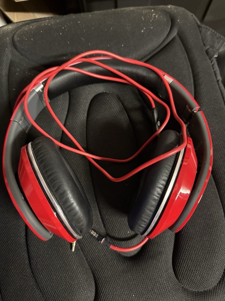 2008 Beats by Dr. Dre Studio 1st Gen (Red) Wired Headphones ...