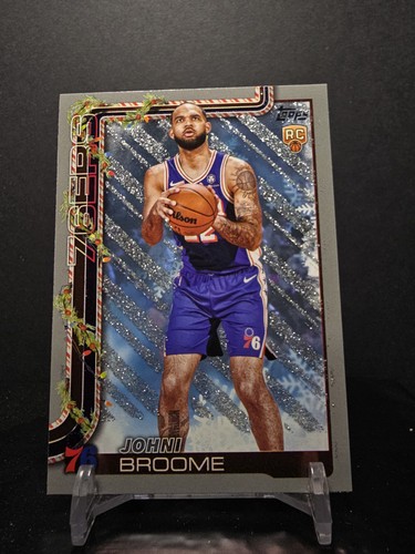 1117060 - 2025-26 Topps Holiday Silver Glitter Johni Broome #H195 | eBay