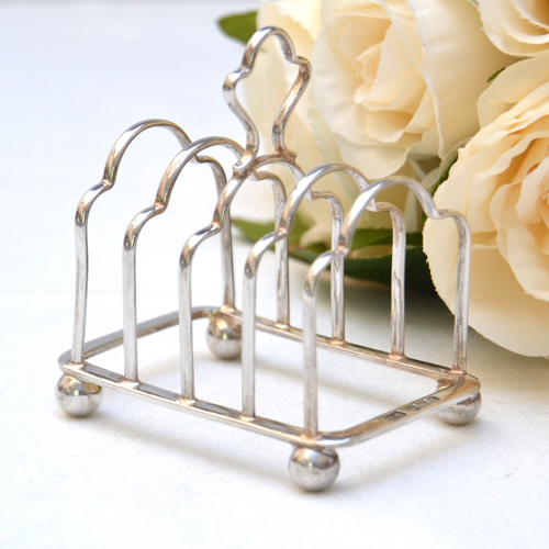 Small Antique Edwardian Sterling Silver Toast Rack | eBay