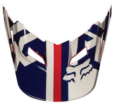 Fox Racing MX17 V1 Falcon Replacement Helmet Visor Red/White | eBay