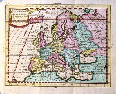 Antique map, Buffier, L'Europe. | eBay