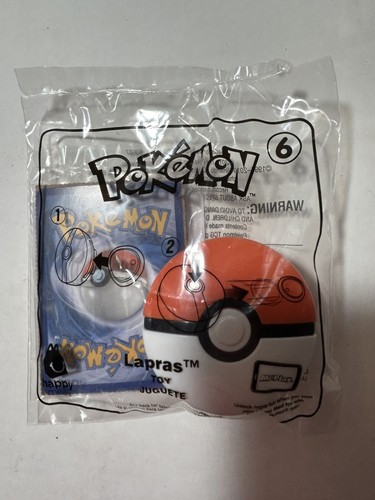 McDonalds Pokemon 2019 - Lapras - Dark Orange Disc Launcher Pokeball ...
